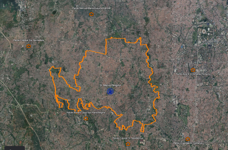 Geografis dan Statistik Paroki Bintaro – Paroki Matius Penginjil Bintaro